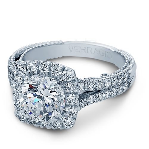 Verragio Halo White Gold Diamond Engagement Ring. Arthur's Jewelers ...