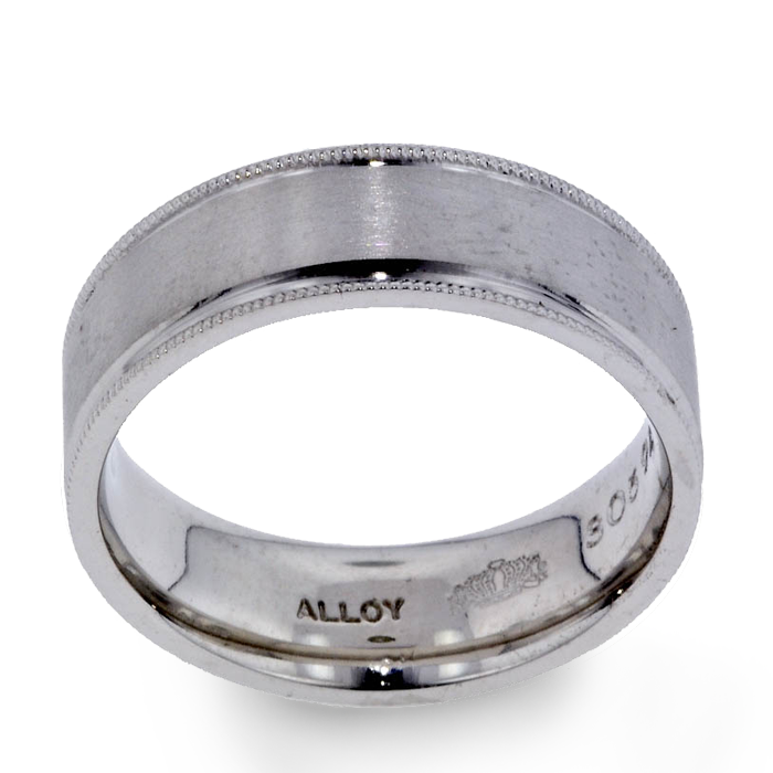 Arthurs Collection White Gold Mens Wedding bands. Arthur's Jewelers ...